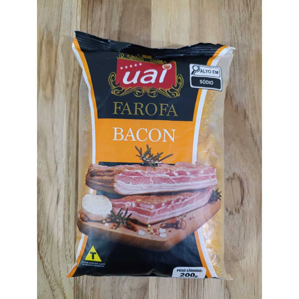 UAI, Farofa de bacon, 200g | Shopee Brasil
