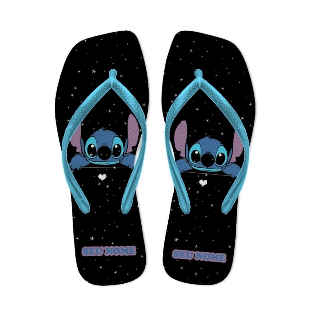 Chinelos Lilo Stitch Angel Personalizado Rasteirinha | Shopee Brasil