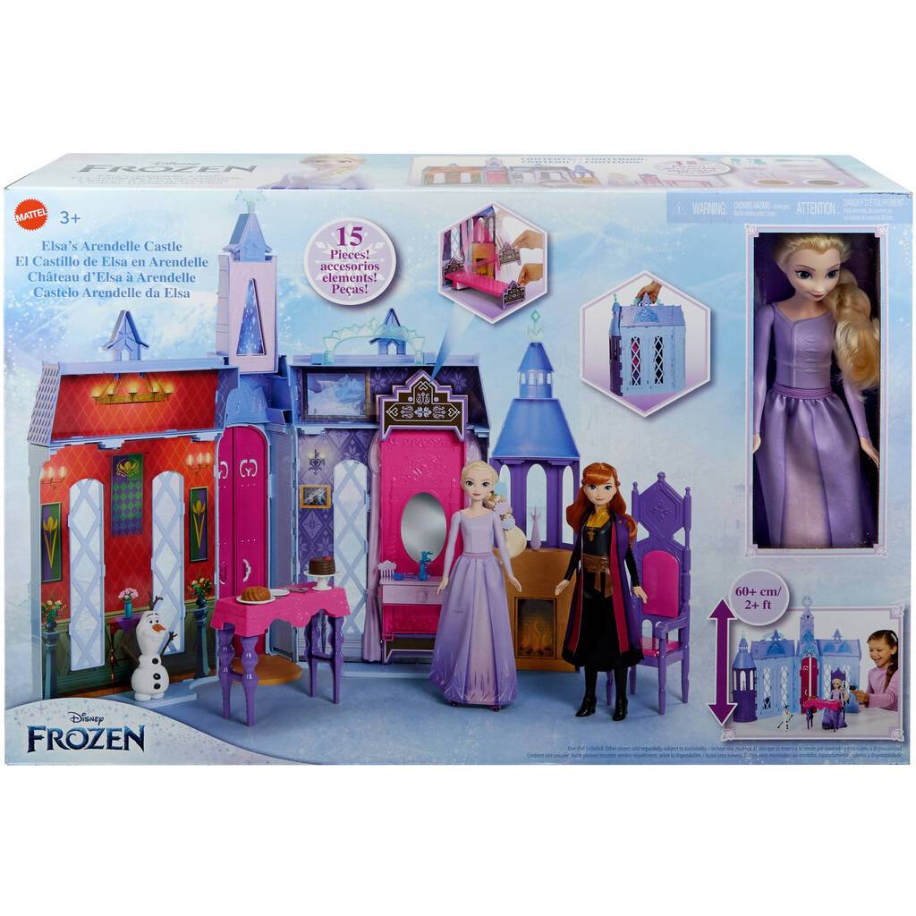 Castelo Disney Frozen Arendelle com Elsa Mattel | Shopee Brasil