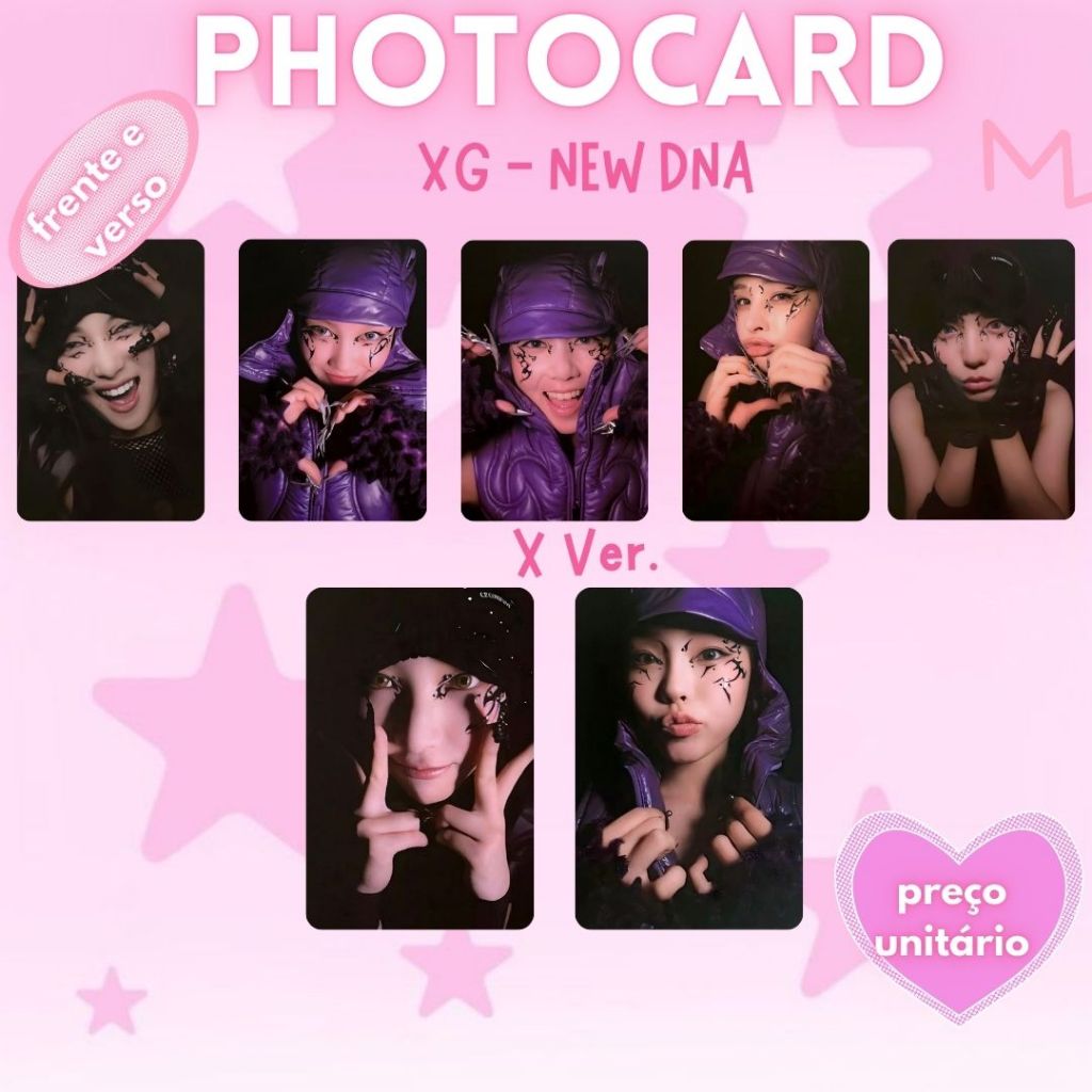 Photocard Fanmade XG NEW DNA (X Ver.) | Shopee Brasil