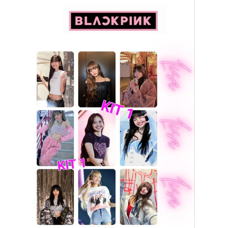 KIT PHOTOCARD LISA, BLACKPINK, IDOLS FANMADE, 9 UNIDADES +1 BRINDE ...