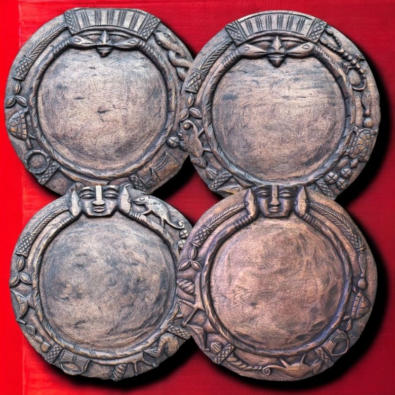 OPON IFA AFRICANO DE MADEIRA AFRICANO / TABUA DO JOGO AFRICANO -> 46cm ...