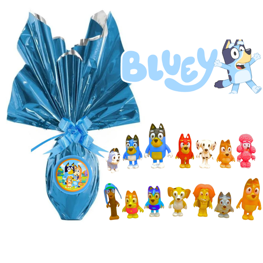 Ovo de Páscoa Infantil 250gr Perosnagens Bluey Chocolate Ao Leite ...