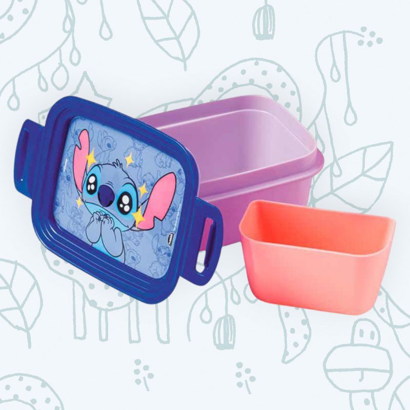 Marmita Com Travas Disney Stitch 630 ml | Shopee Brasil