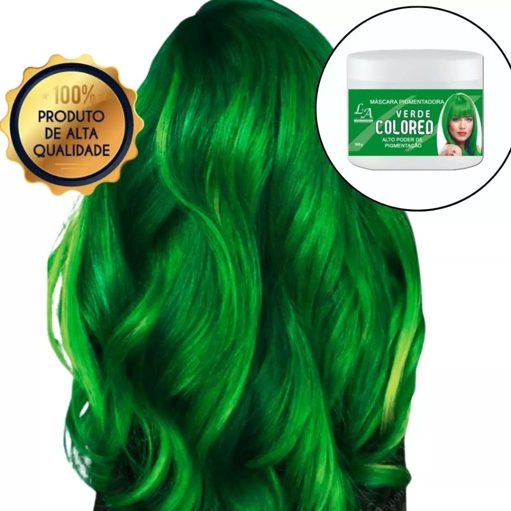 Tonalizante Verde Green Mechas Verdes fácil - S/ Amônia - Resultado 100 ...