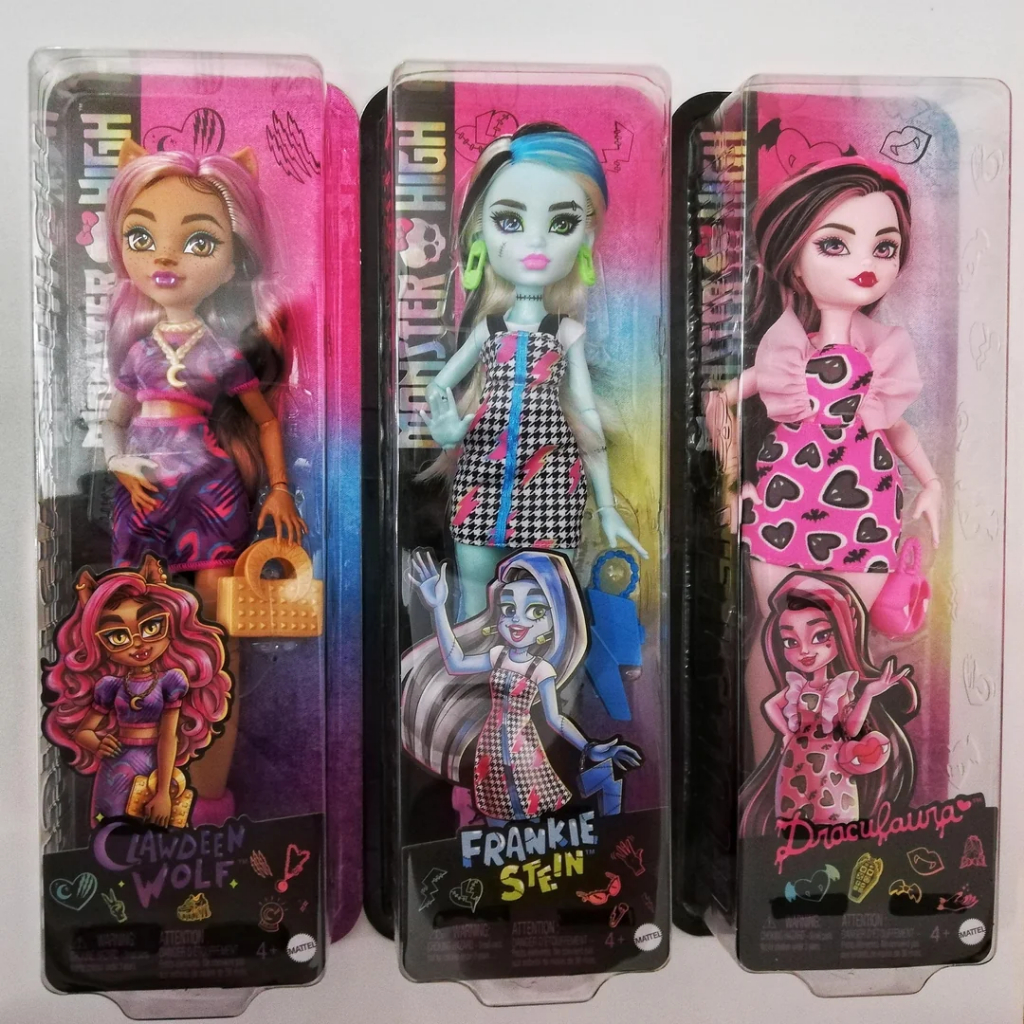 Kit C/ 3 Bonecas Monster High Pijamas Monstruosos - Mattel JGM42 ...