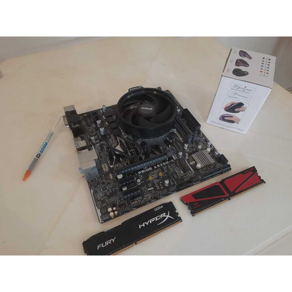 kit Placa mãe PRIME A320m-kbr / 12 gb RAM DDR4 (1x4 1x8) / Ryzen 5 ...