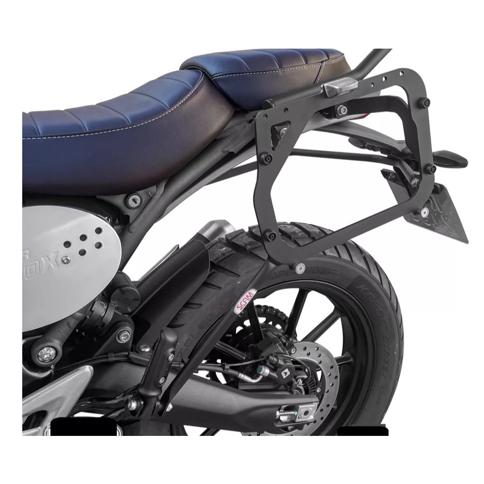 SUPORTE MALA BAU LATERAL SPEED 400 SCRAMBLER 400 SCAM | Shopee Brasil