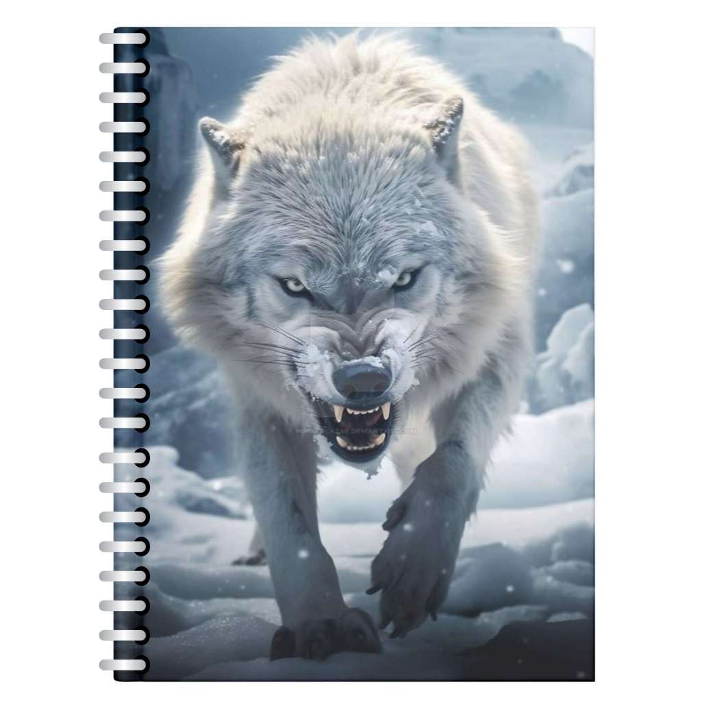 Caderno personalizado lobo | Shopee Brasil