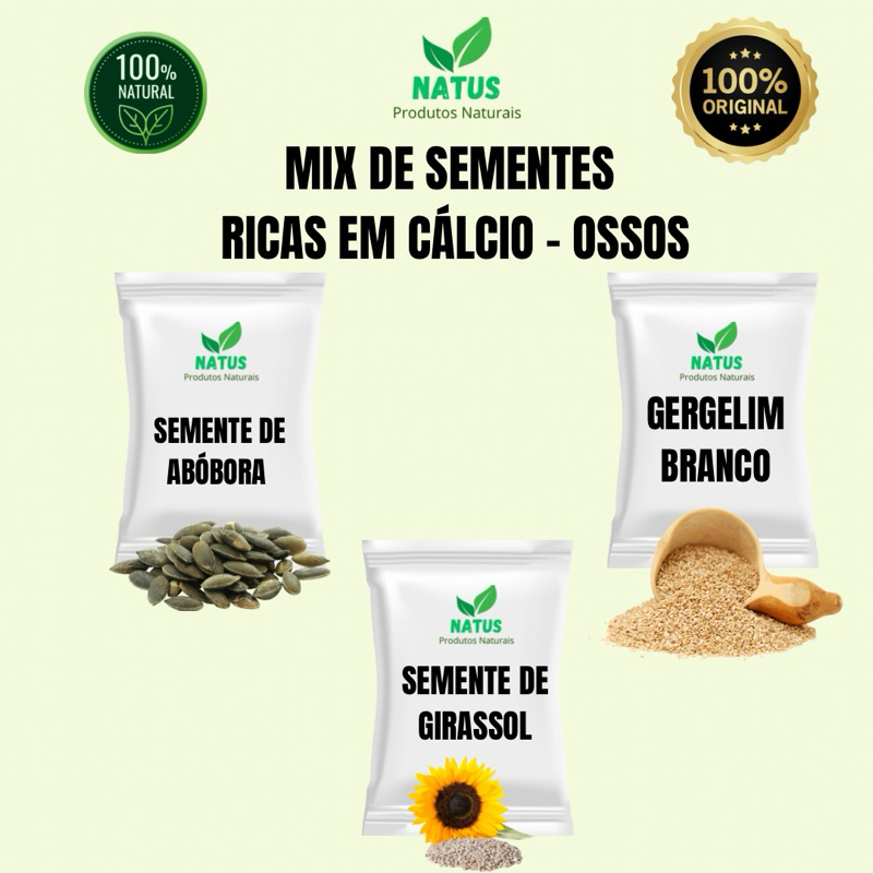 Mix de Sementes 300g - 3 produtos | Shopee Brasil