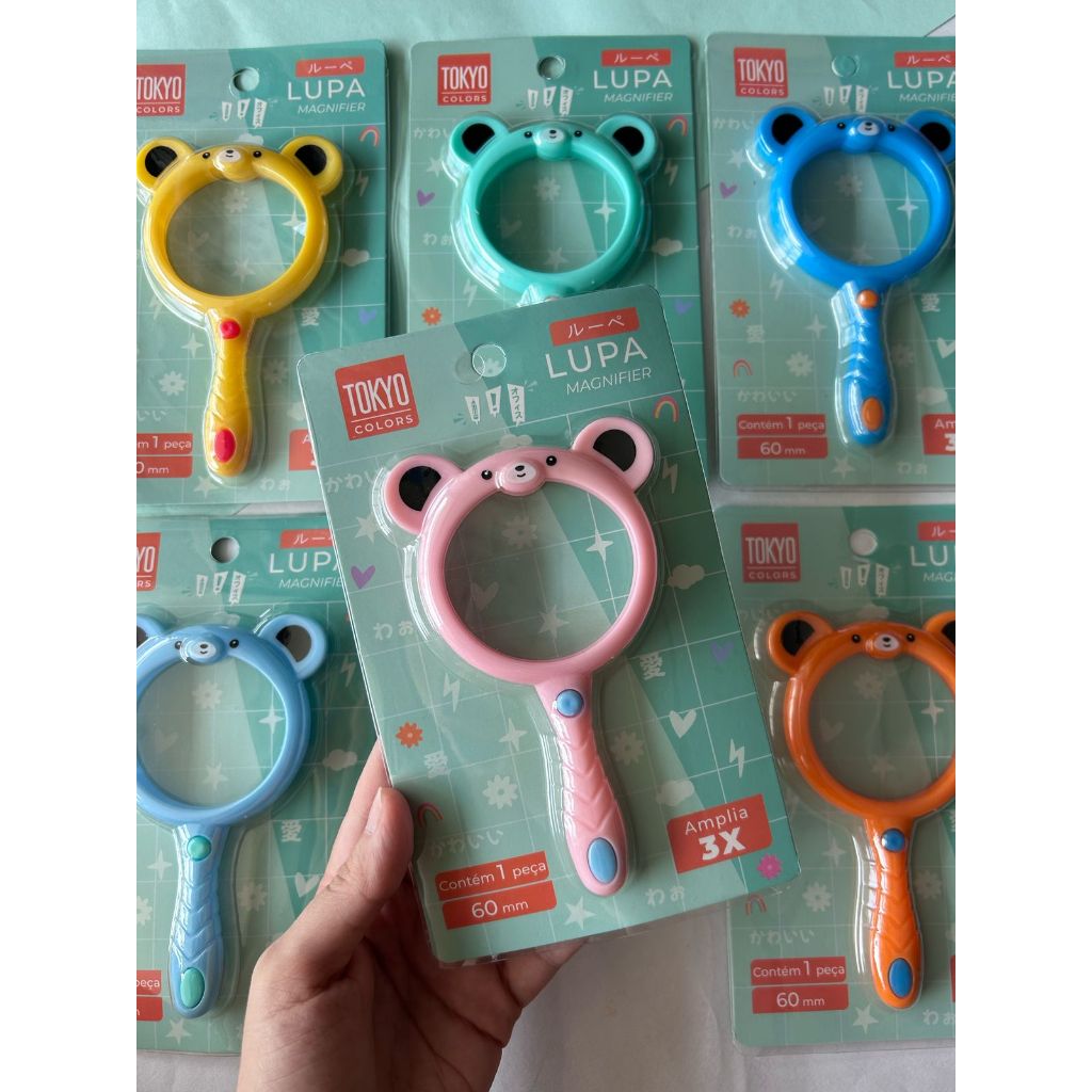 Lupa Infantil Lente de Aumento Para Crianças Fofa 60mm | Shopee Brasil