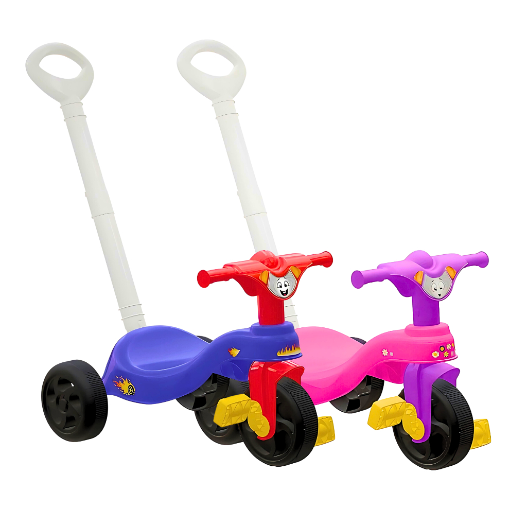 Motoca Infantil Com Empurrador e Pedal Velotrol Triciclo | Shopee Brasil
