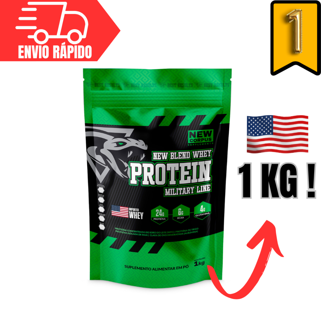 Whey Protein Americano (1KG) Refil Sabor Torta de Limão - New corpus | Shopee Brasil