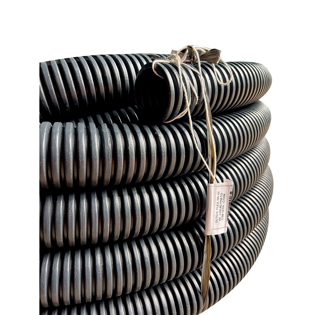 15 metros Tubo Duto Eletroduto Corrugado 2 polegadas Com Guia | Shopee ...