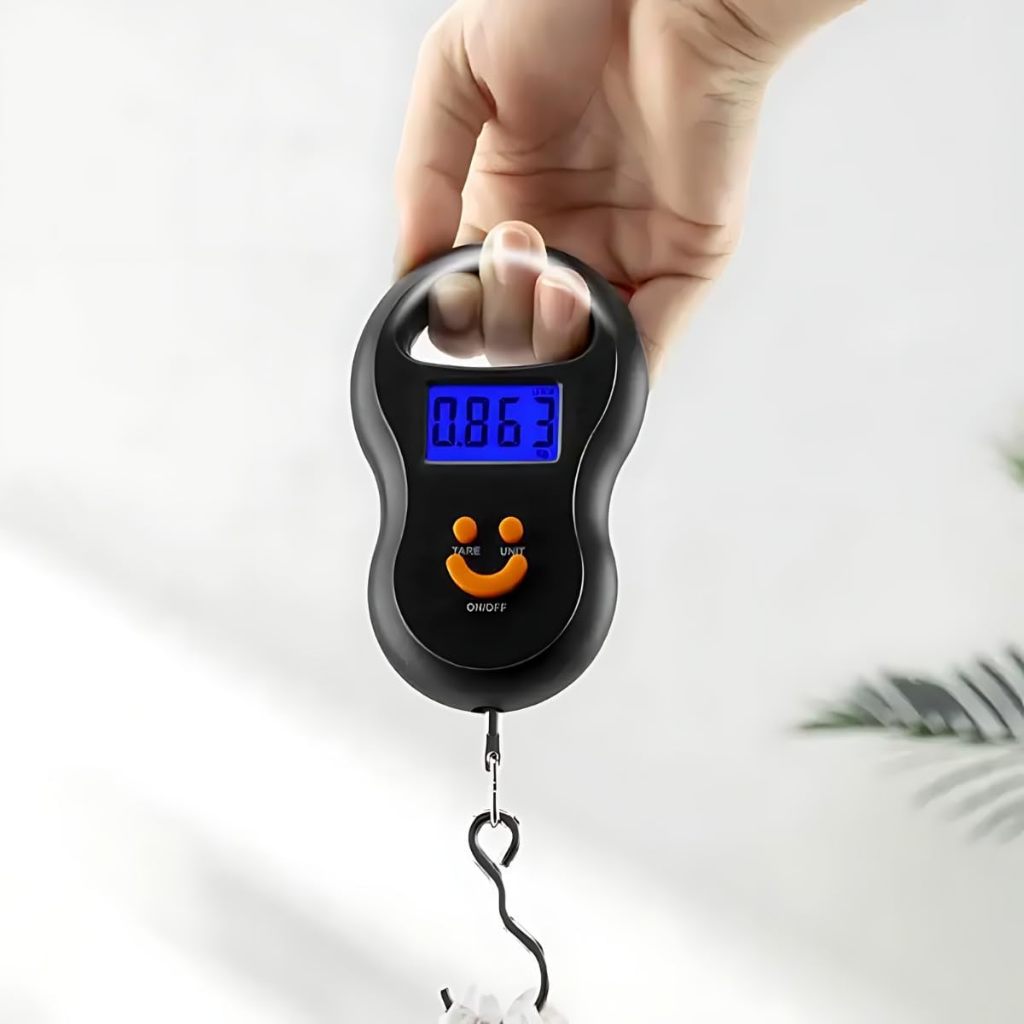 Balança Digital Com Gancho 50kg Pesar Malas, Bagagens, Pacotes Trabalho ...