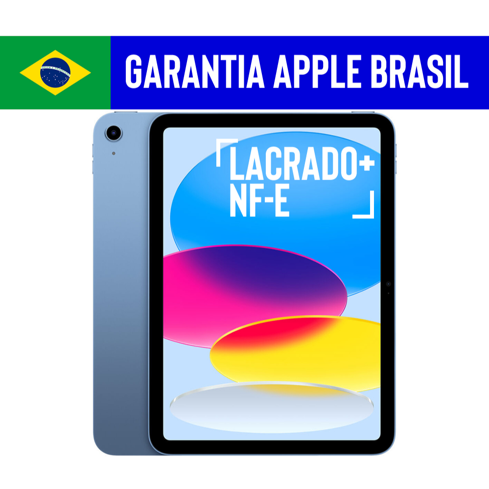 Apple iPad 10 Wi-Fi 64GB Azul Lacrado com garantia Apple Brasil e NF-E ...