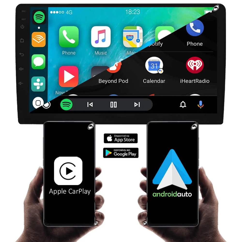 Multimídia Mp5 9pol Carplay Android Auto H-tech - Ht-9210ca | Shopee Brasil