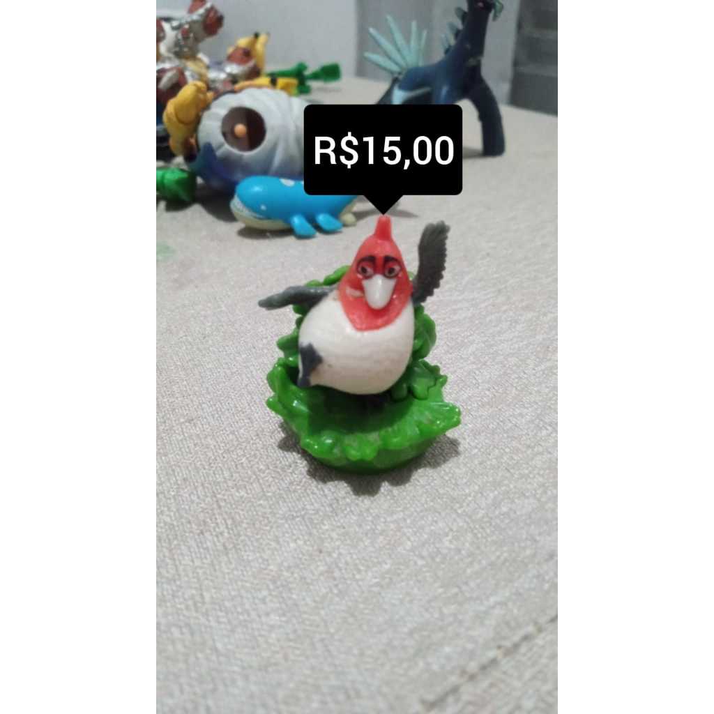 Boneco pedro Rio Kinder ovo | Shopee Brasil