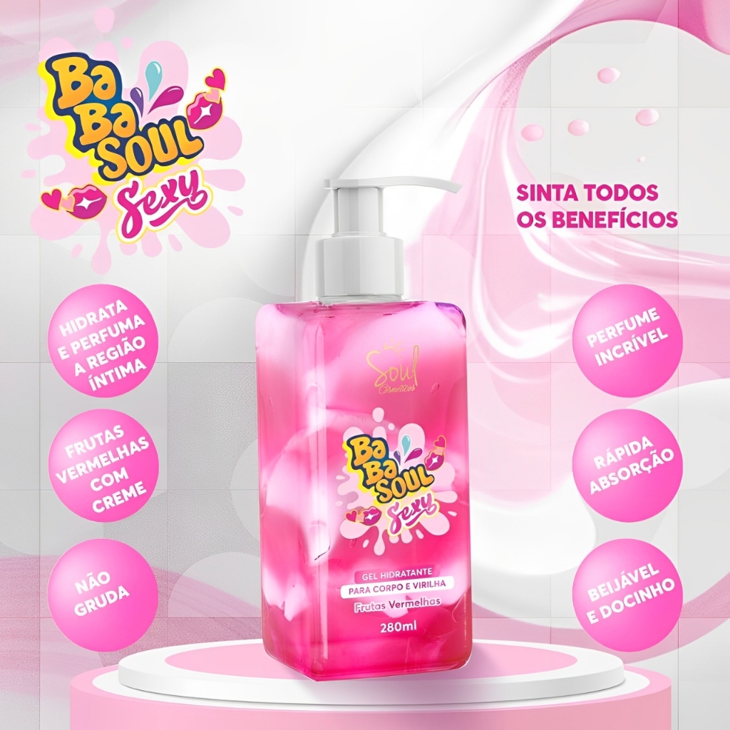 Kit Hidratantes Babasoul Soul Intimo - 280 ml Pele Macia e Perfumada ...