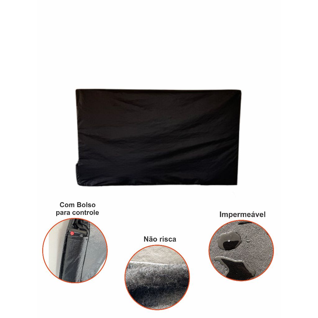 Capa Para TV Led e LCD Impermeável Todos os Tamanhos Capa Televisão ...