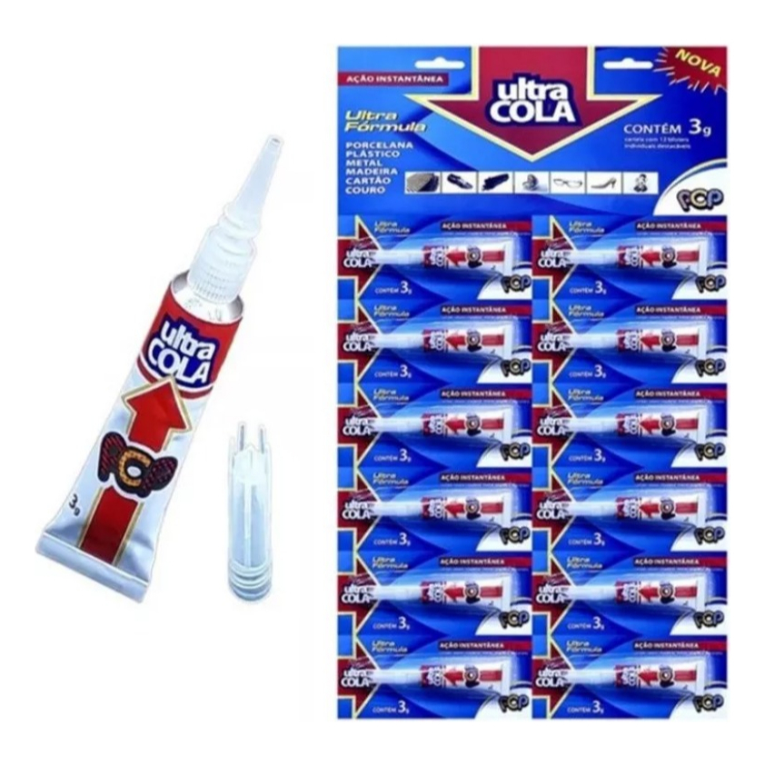 Cola Instantânea Pop Ultra Cola 12 Kits 3g | Shopee Brasil