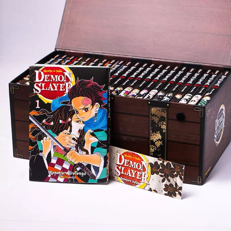 BOX DEMON SLAYER - KIMETSU NO YAIBA! COLEÇÃO COMPLETA VOLUME 1 AO 23 ...