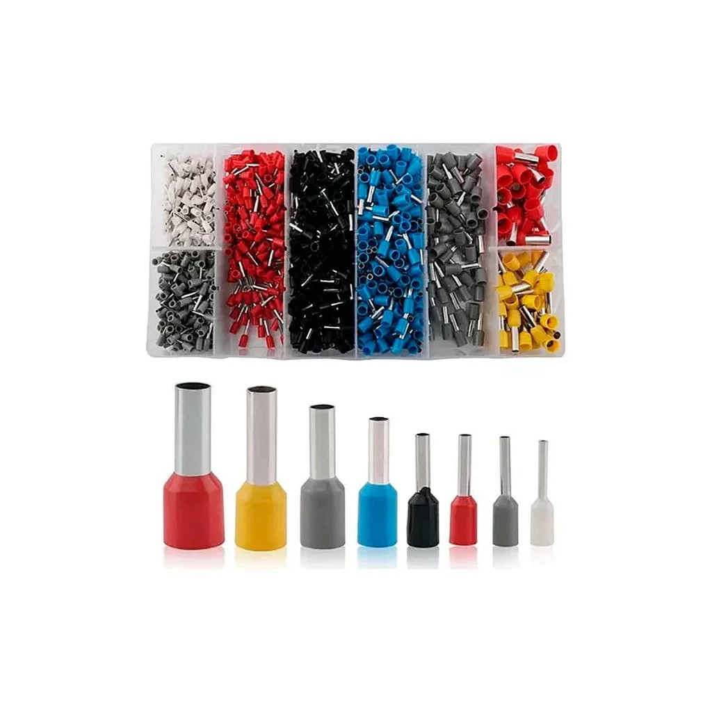 Terminal Tubular Ilhos Fio Isolados (1250 Pçs) Bom-5520 | Shopee Brasil