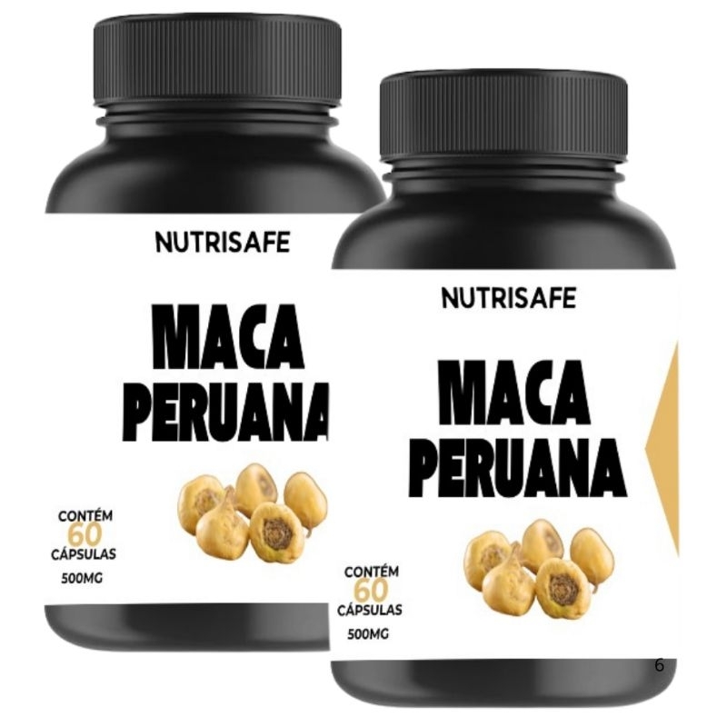 2x Maca Peruana 60 cápsulas 500mg NutriSafe | Shopee Brasil