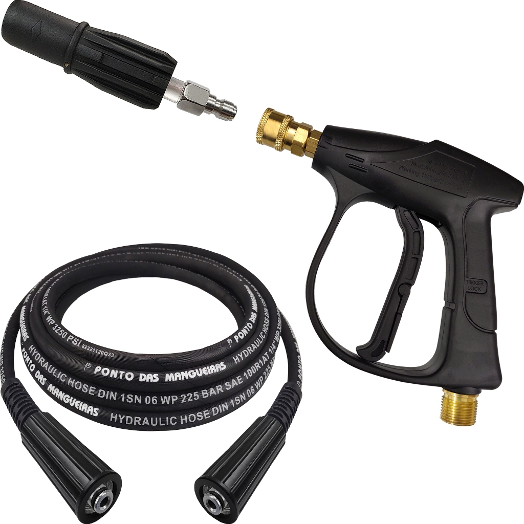 Pistola Bico Engate Rápido Mangueira Aço Compatível Wap Diamante ...