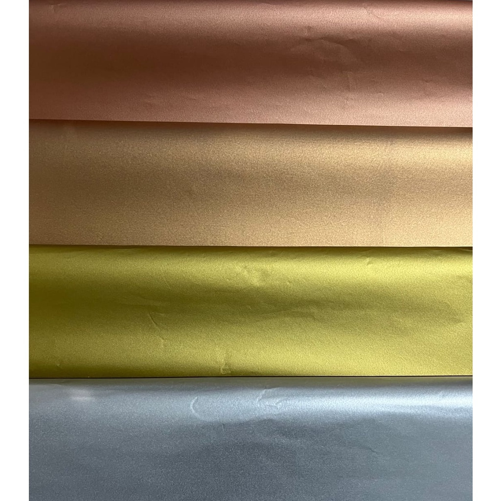 Papel Super Seda Arpepel METALIZADO COMUM 50x70 - DOURADO DUBAI COMUM Ref.: SS21, BRONZE COMUM ...