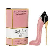 Perfume Beauty Brand pink 005 Feminino 25ml eau de parfum com glitter | Shopee Brasil