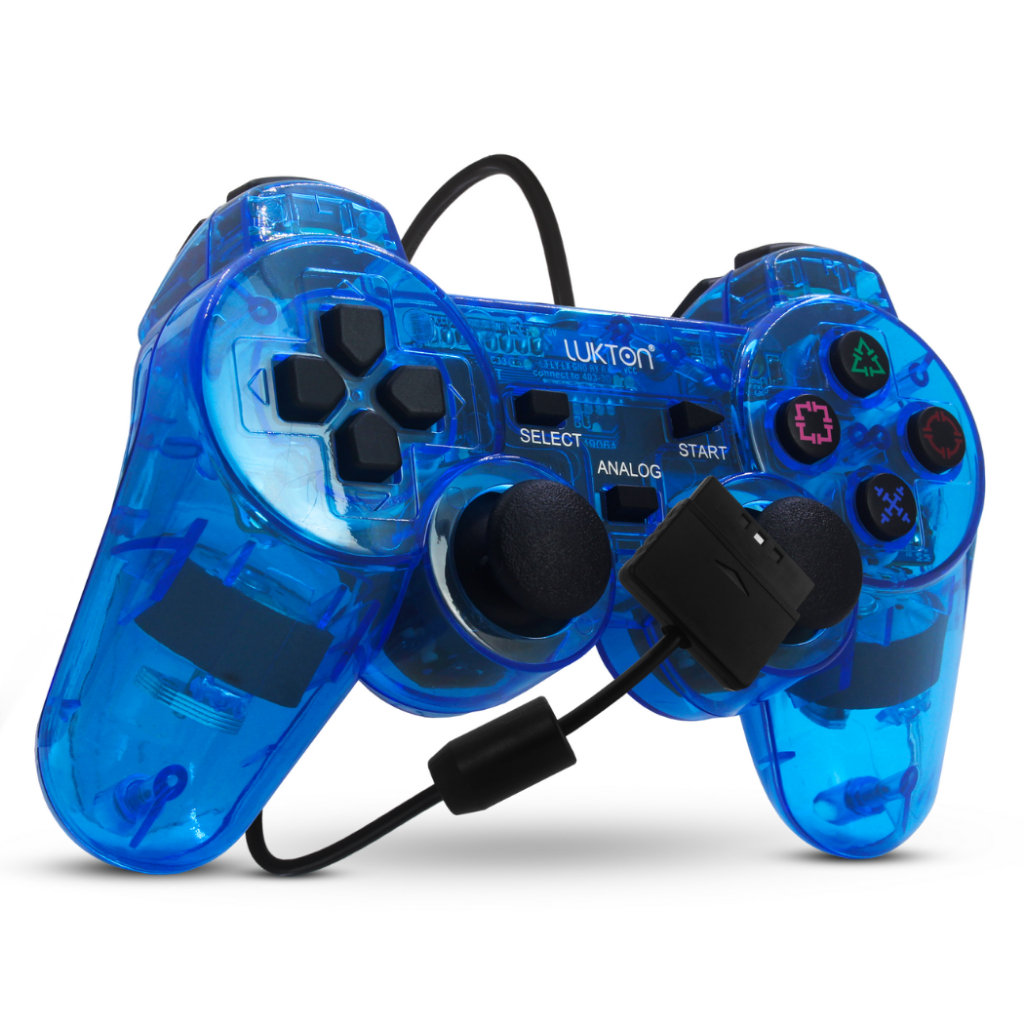 Controle Joystick Com Fio Compatível Com Ps1 Ps2 Plug And Play | Shopee ...