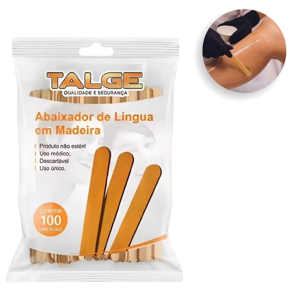 Kit com 1000 un Abaixador de Língua, Madeira, Uso Médico, Estético ...
