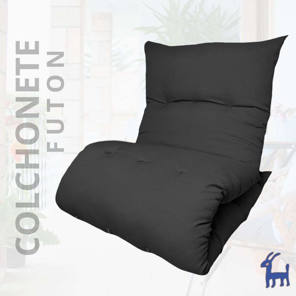Colchonete Futon Dobrável Almofada Poltrona Portátil Solteiro Pallet ...