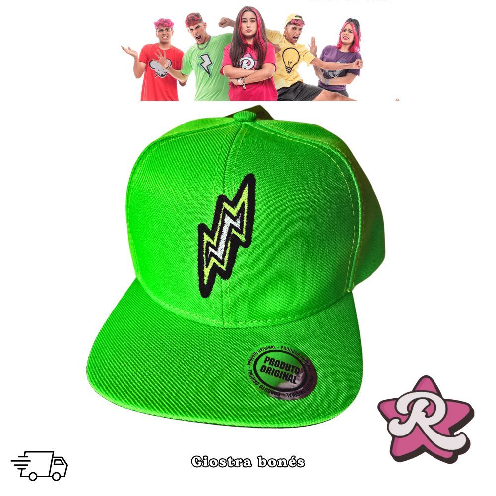 Boné elementos RAIO EMILY VICK bordado ABA RETA | Shopee Brasil