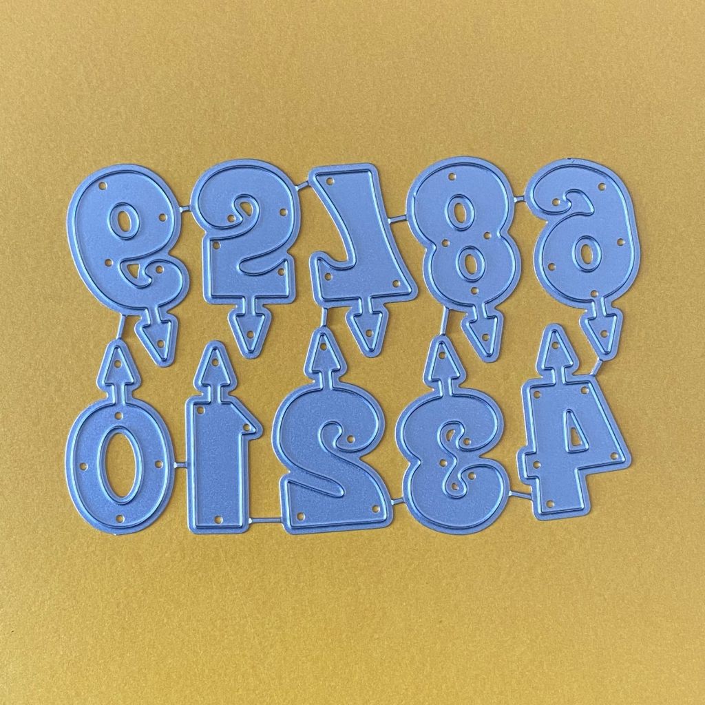 Faca de Corte Números com Seta 4cm para Máquina Emboss e Scrap | Shopee ...