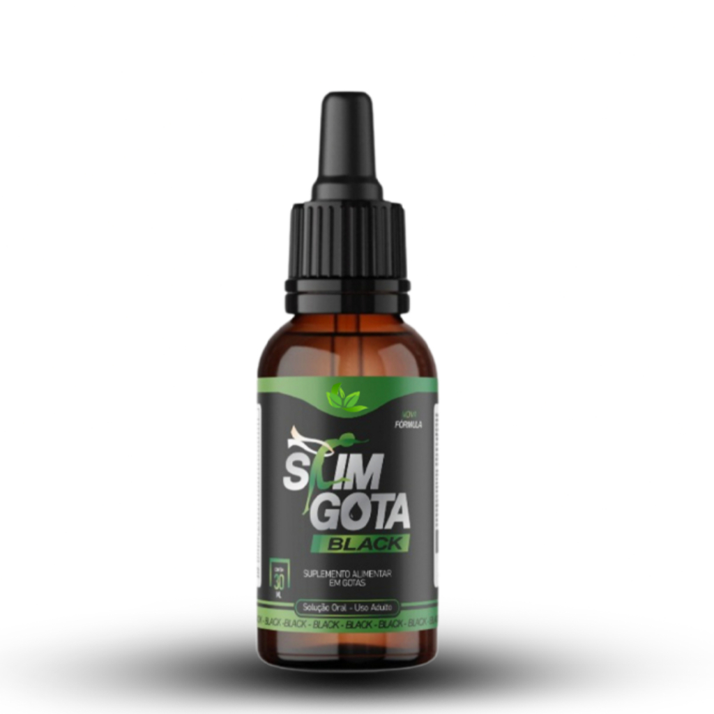 Kit 4 Frascos - Oficial Slim Gota Black Gotas - 30ml Super Oferta ...