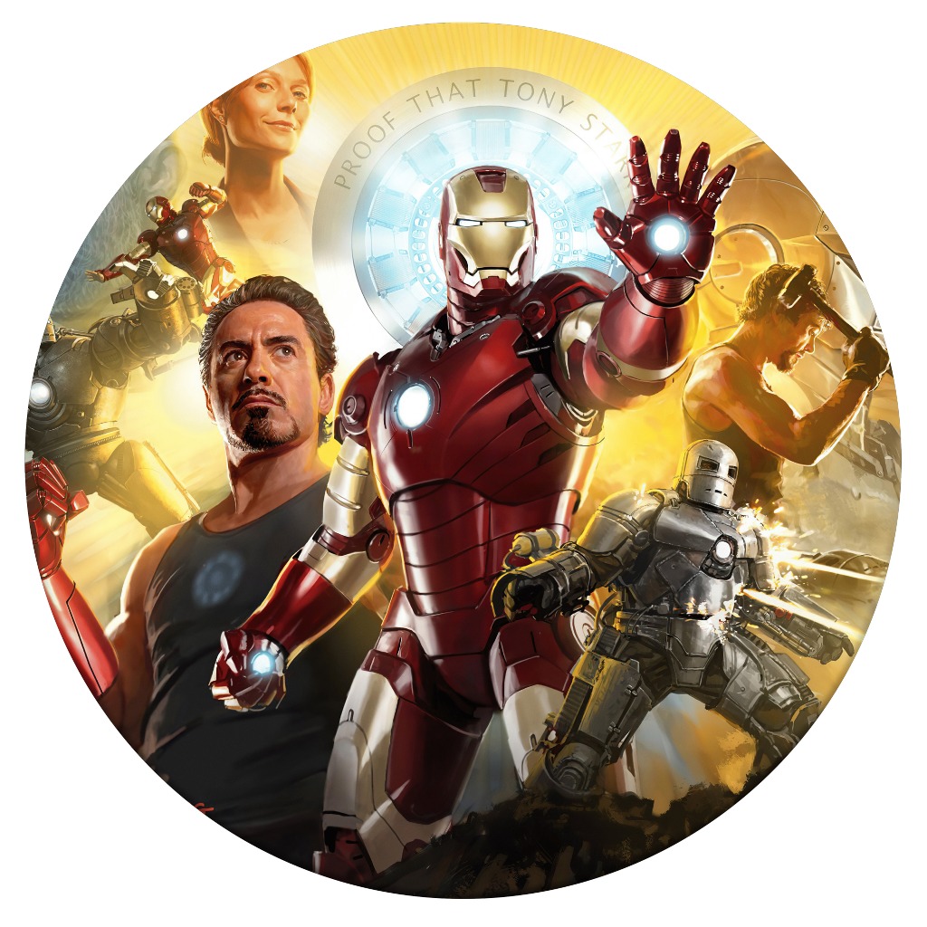 Painel Festa Homem de Ferro 1,5x1,5m Tecido Redondo Sublimado | Shopee Brasil