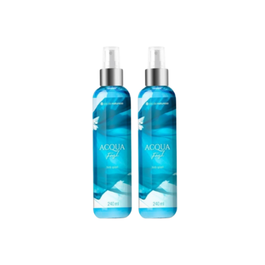 Kit 2 Deo Colônia Body Splash Acqua Fresh 240ml | Shopee Brasil
