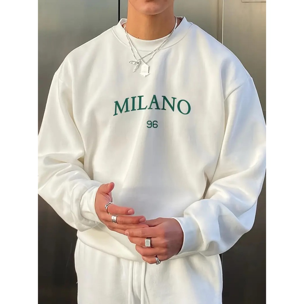 Moletom Milano 96 Blusa Frio Masculino Casaco Algodão Inverno Gola ...