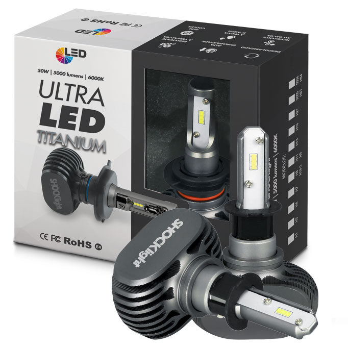KIT LAMPADA ULTRALED TITANIUM 6000K 12V 50W 5000LM SHOCKlight | Shopee ...