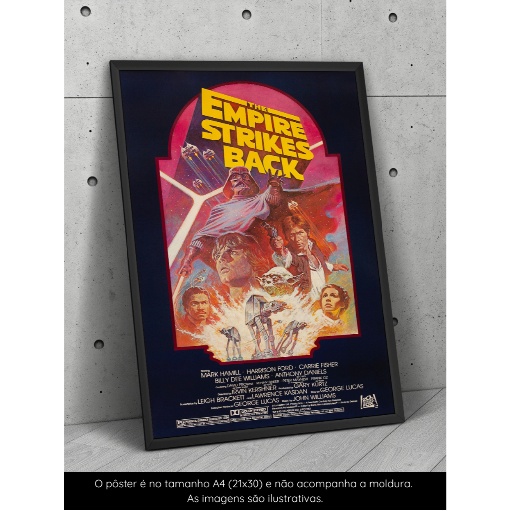 Poster Cartaz Decorativo Star Wars Empire Strikes Back | Shopee Brasil