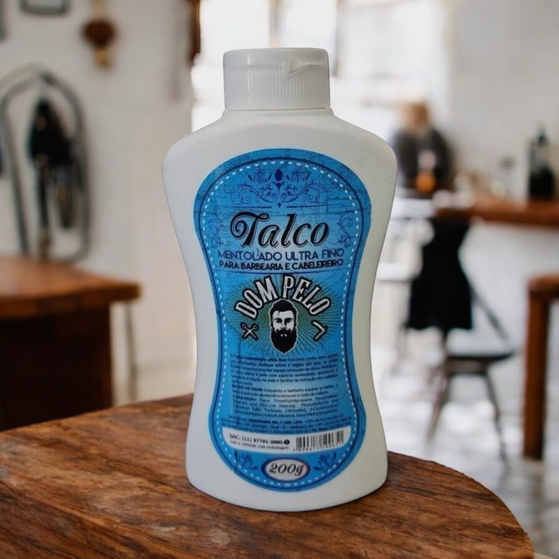 Talco mentolado ultra fino Dom Pelo | Shopee Brasil