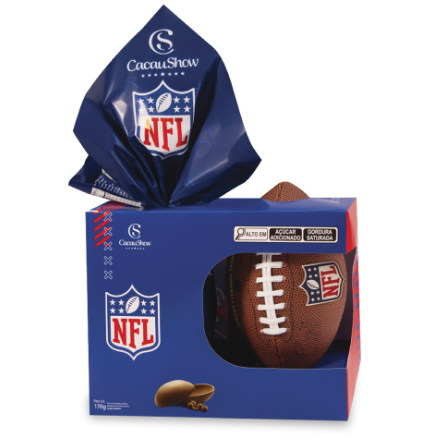 Ovo de Páscoa Bola NFL Cacau Show | Shopee Brasil