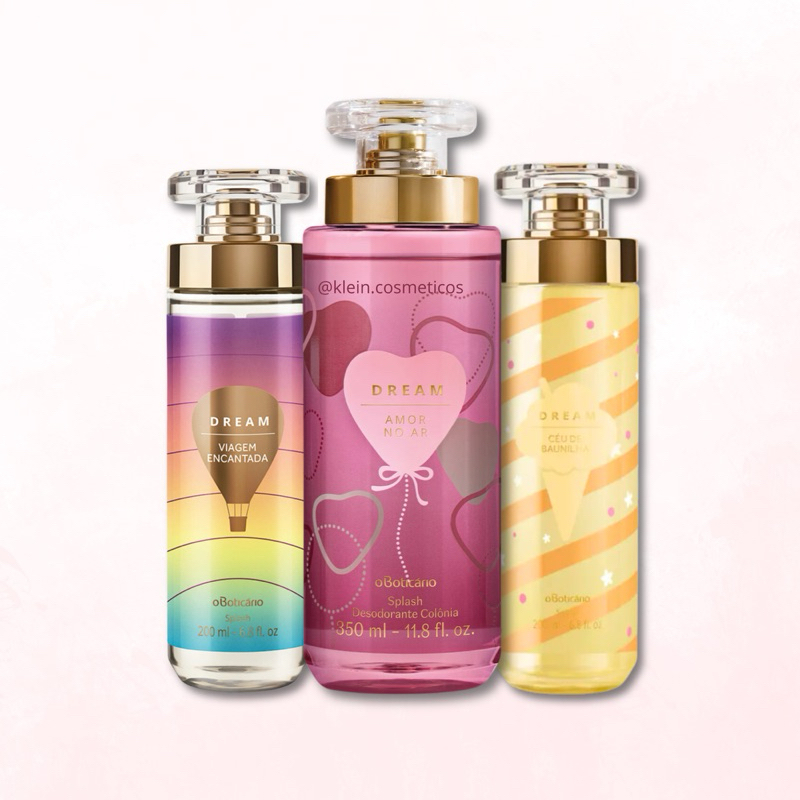 BODY SPLASH DREAM - oBoticário (Céu de Baunilha | Viagem Encantada ...