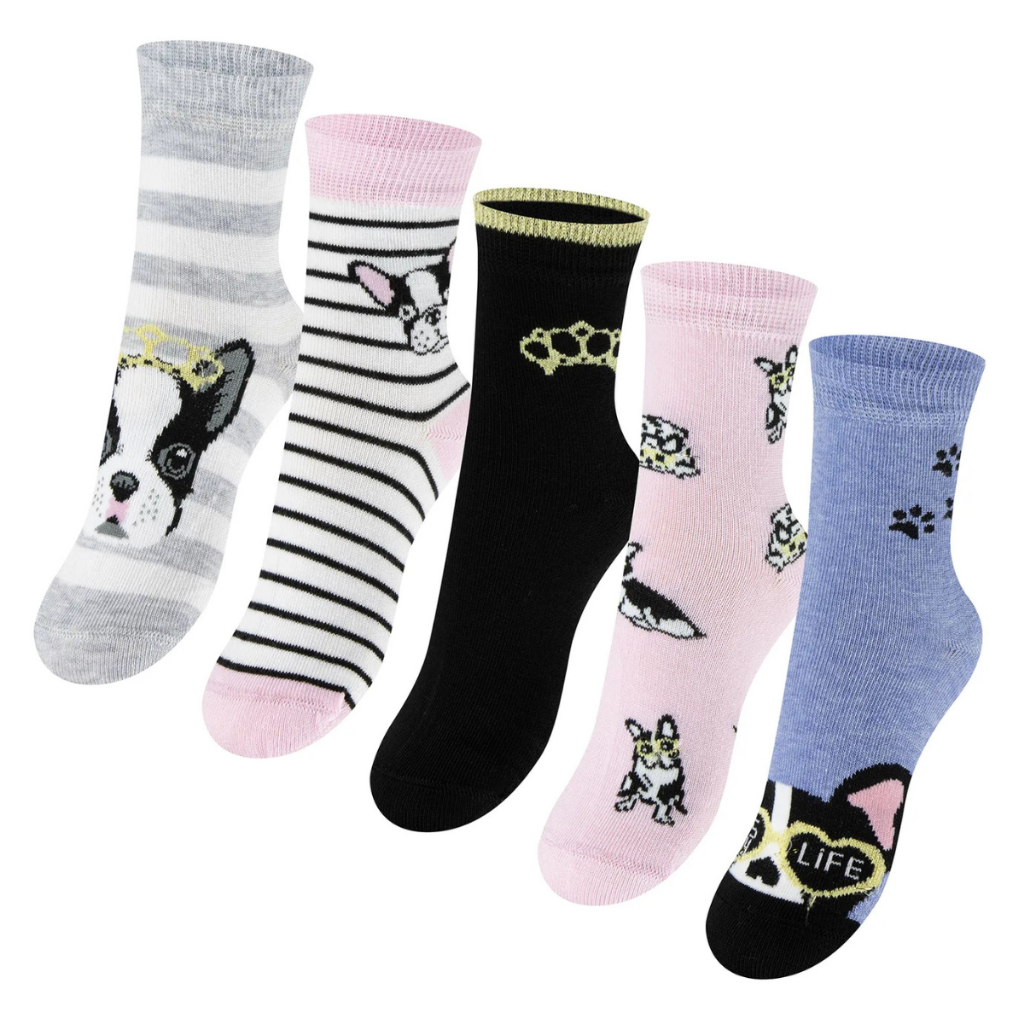 Kit 9 Pares Meias Infantil Menina Estampas Diversas Premium Kit Meia ...