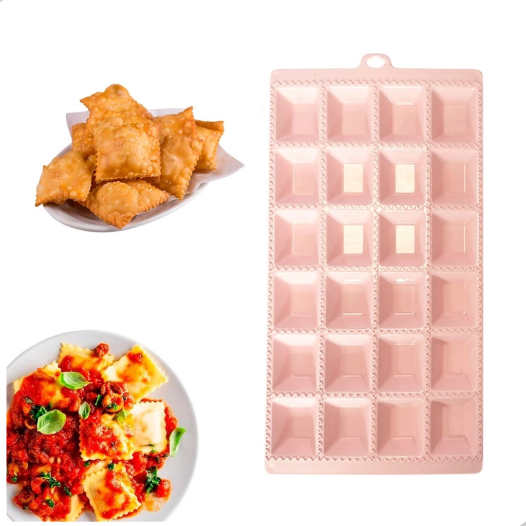 Forma Para Fazer Mini Pastel E Ravioli Recheado 24 Cavidades | Shopee ...