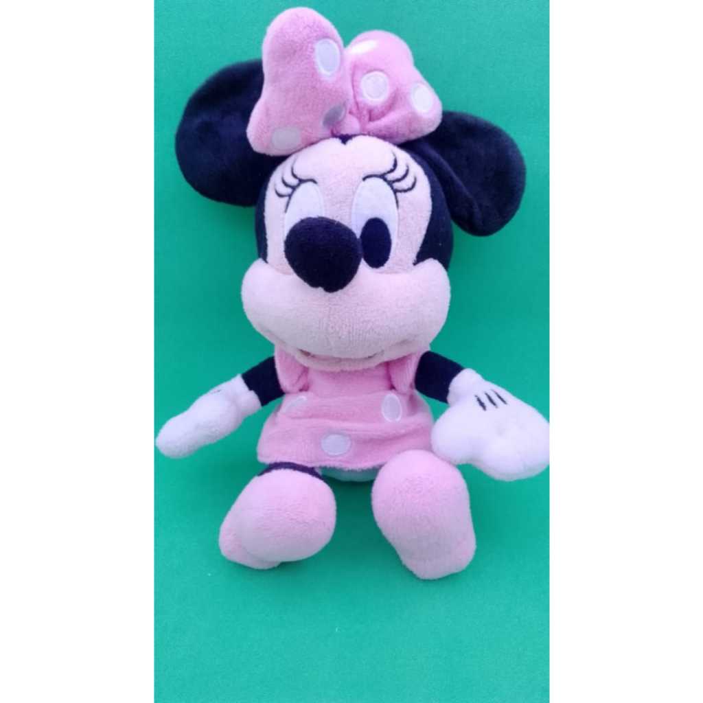 Boneca Pelúcia Minnie Mouse - Original Disney - 26 centímetros | Shopee ...