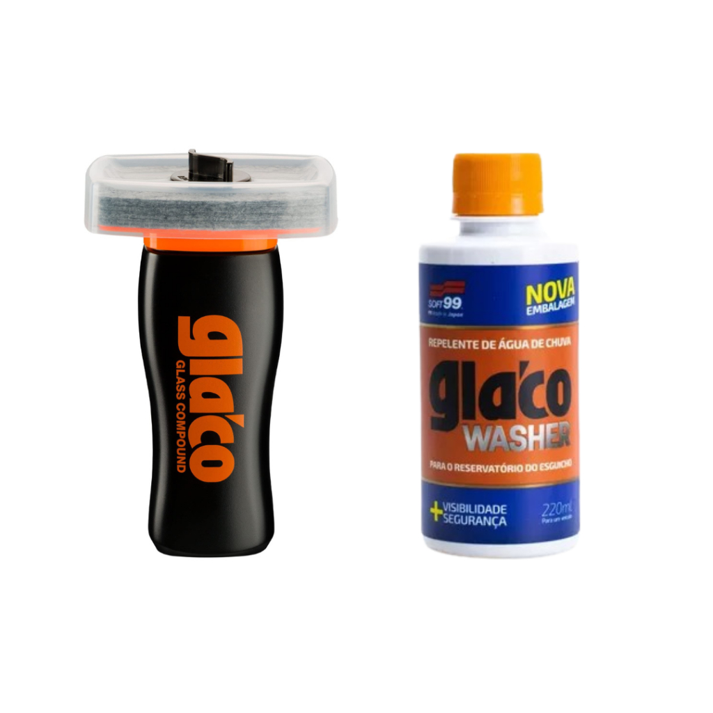 Kit Glaco Glass Compound + Glaco Washer | Shopee Brasil