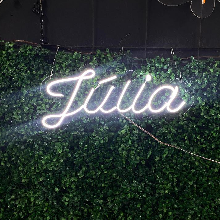 Letreiro e Luminária Neon nome personalizado 7 letras máximo Led Neon 0,40x 0,15 | Shopee Brasil